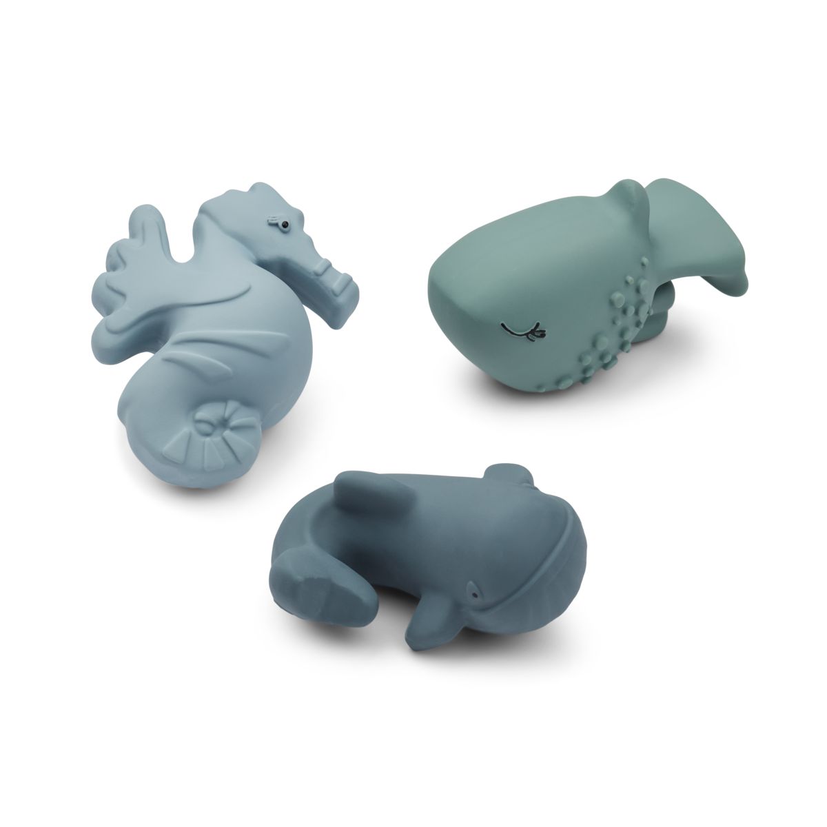Jouets De Bain Caoutchouc Naturel Nori Whale Blue
