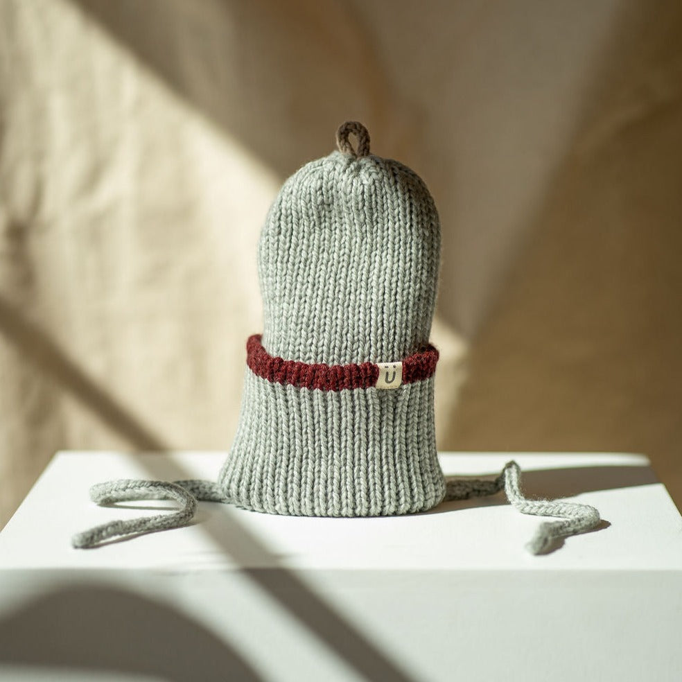 Tuque Enfant en laine de mérinos - Érable / Beige